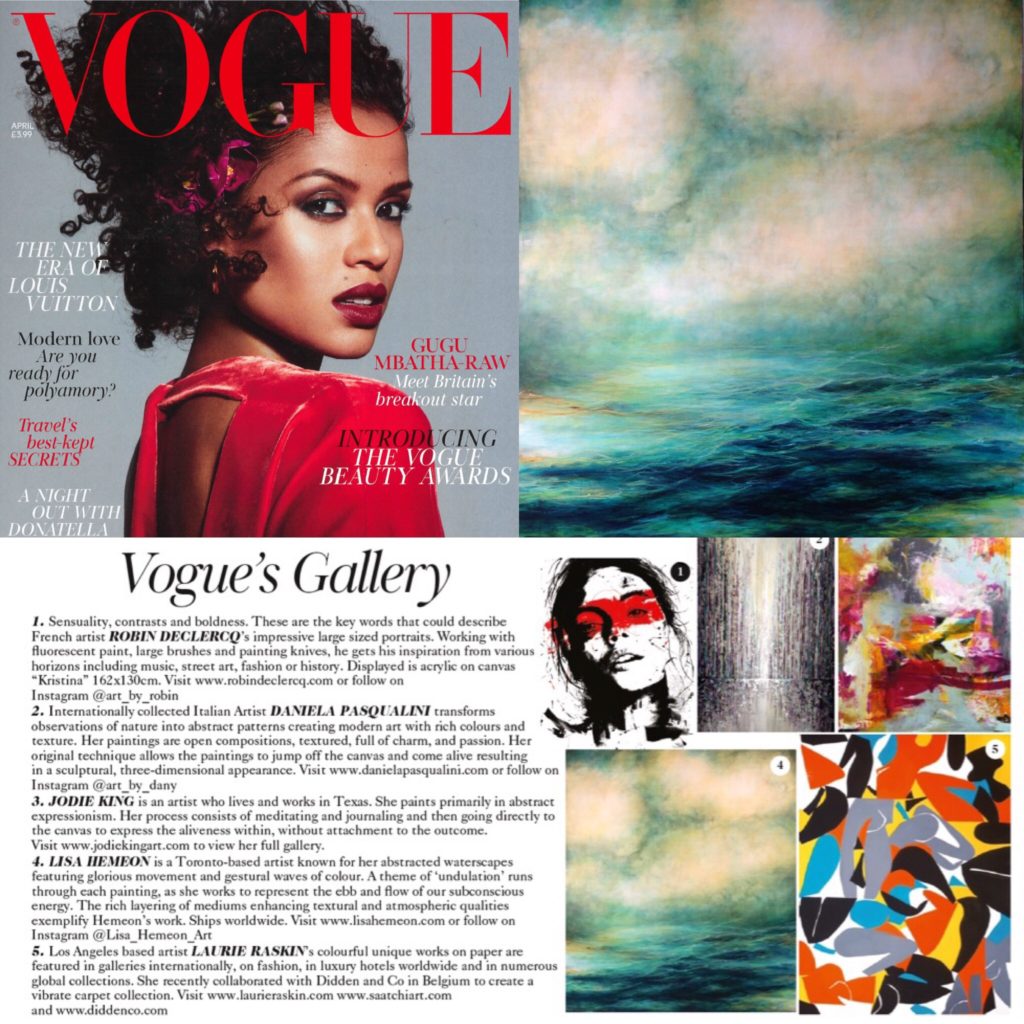 British VOGUE April 2018 - Lisa Hemeon Art